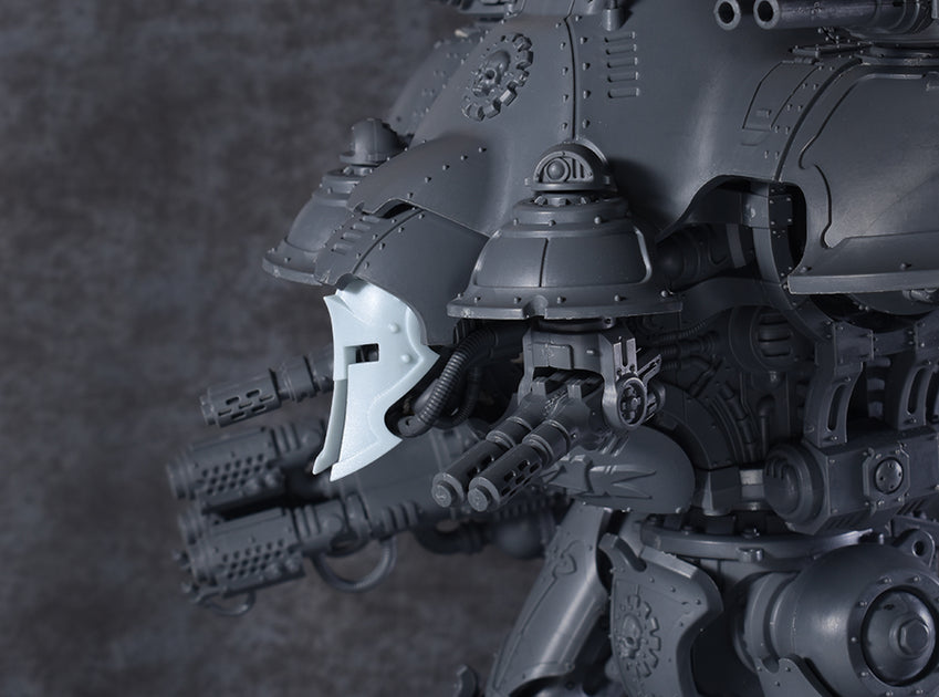 Spartan Knight Face Plate – Iron Wolf Minis